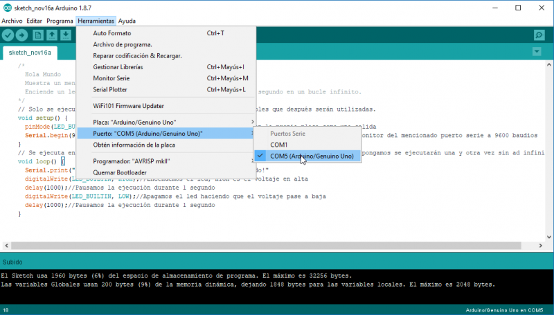 "Hola mundo" con Arduino, tu primer proyecto - SURáTICA Software